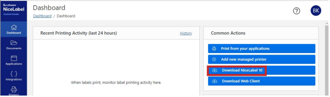 הגדרת NiceLabel לעבודה עם פריוריטי